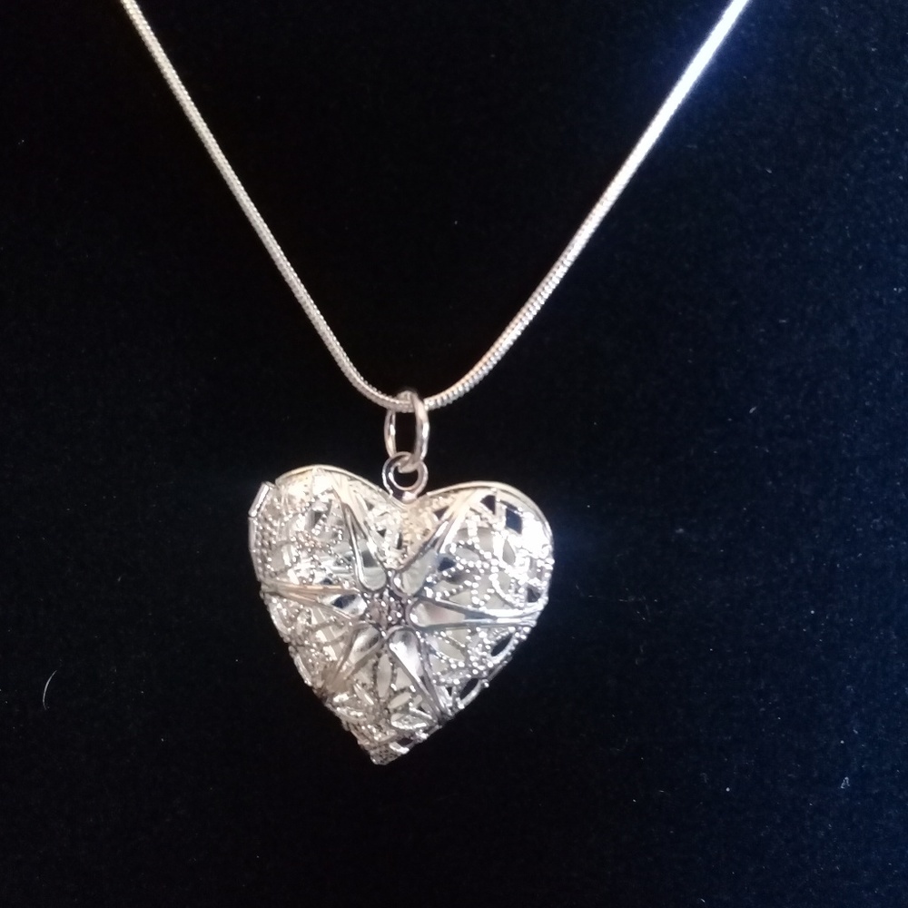 925 Sterling Silver Locket - Gem